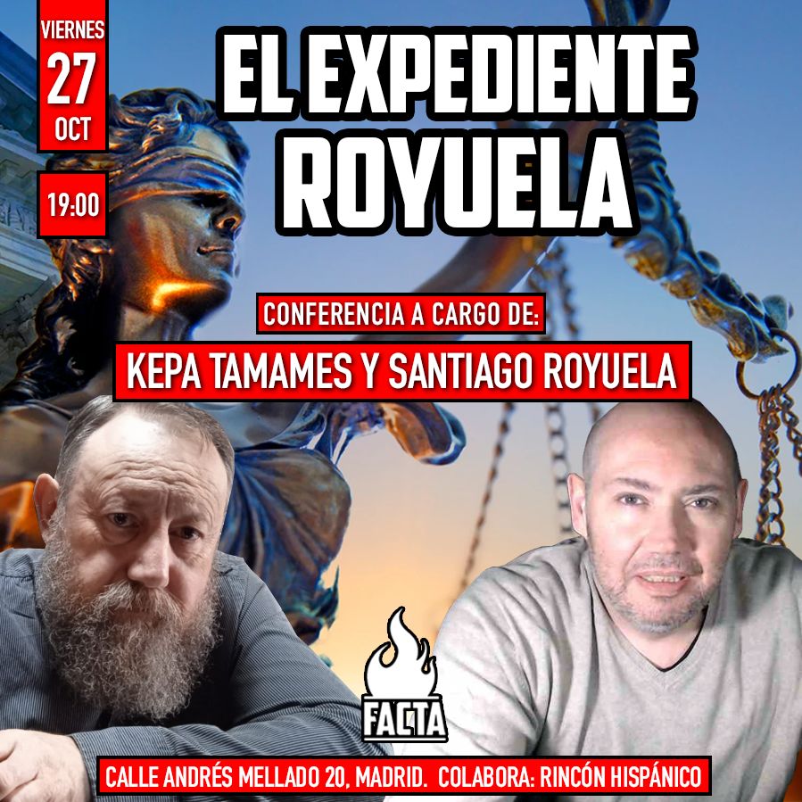 Presentación del libro «Expediente Royuela» de Kepa Tamames. 27 de octubre, Madrid – expediente ...